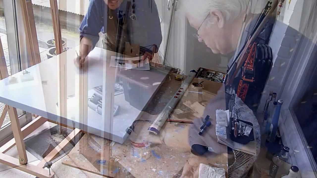 Screen Art Acrylic Painting Demonstration 01 - YouTube