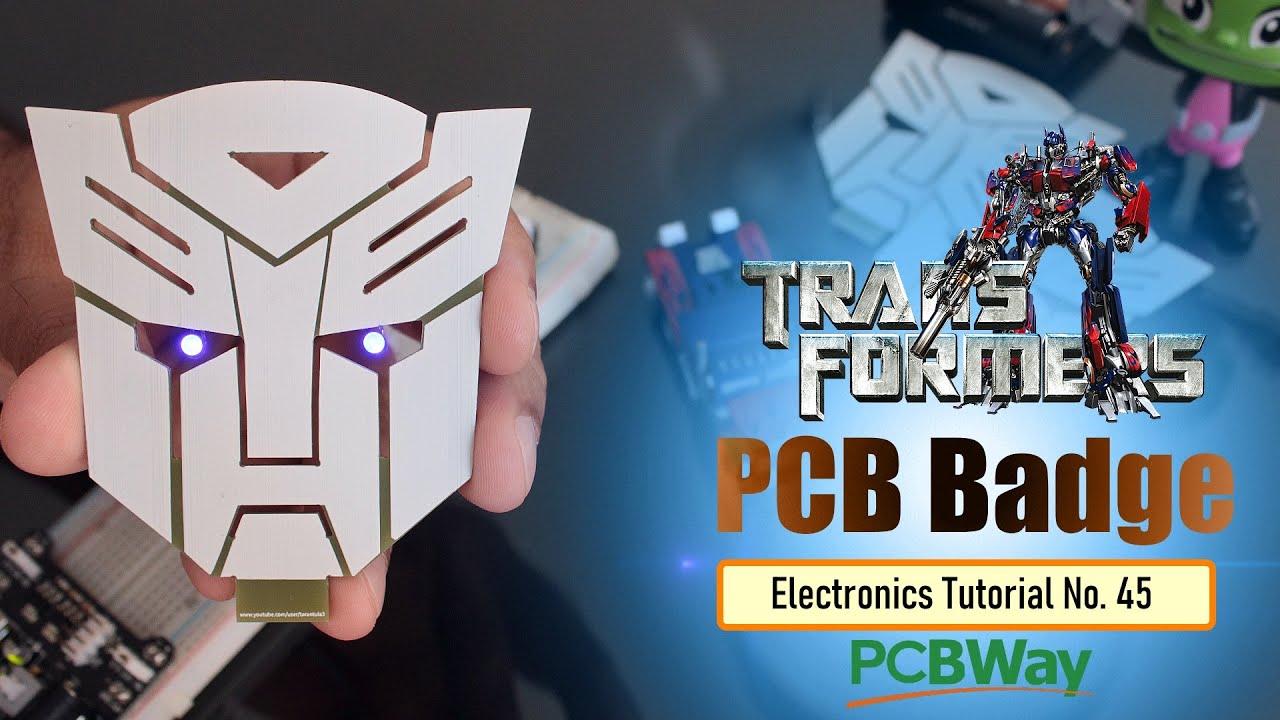 Transformers PCB Badge Using 555 Timer IC - YouTube