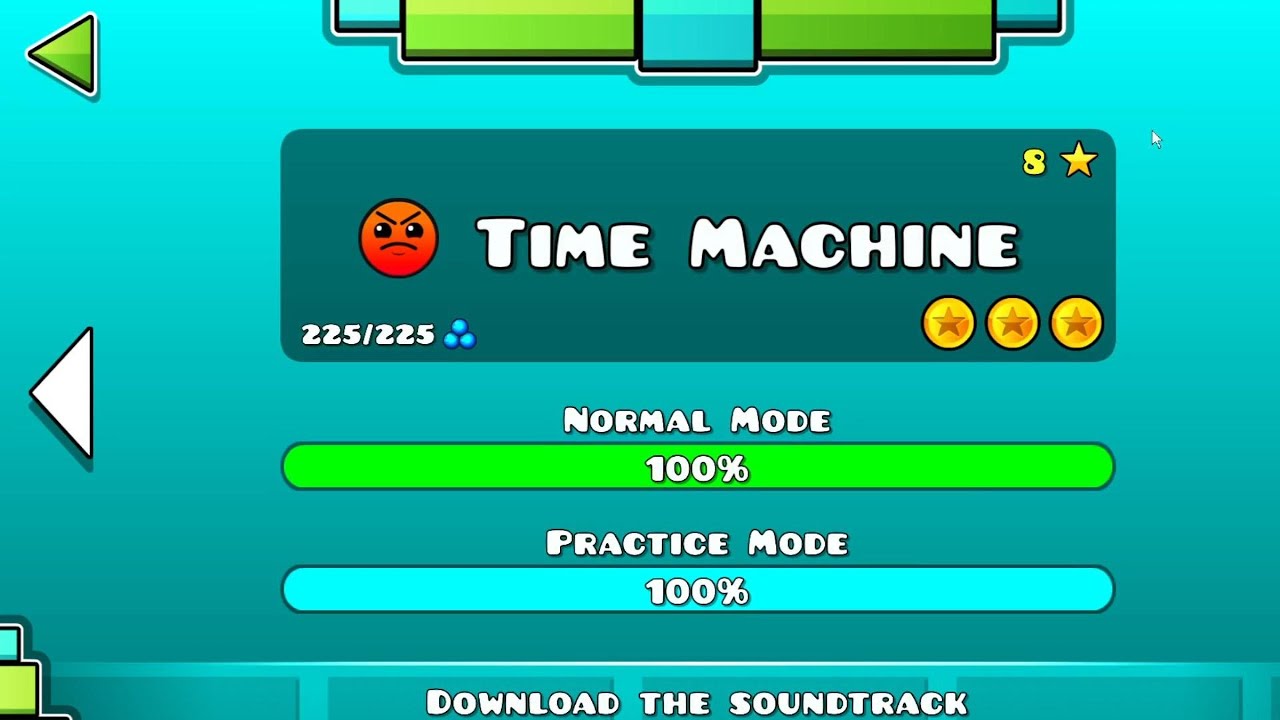 GEOMETRY DASH TIME MACHINE - YouTube