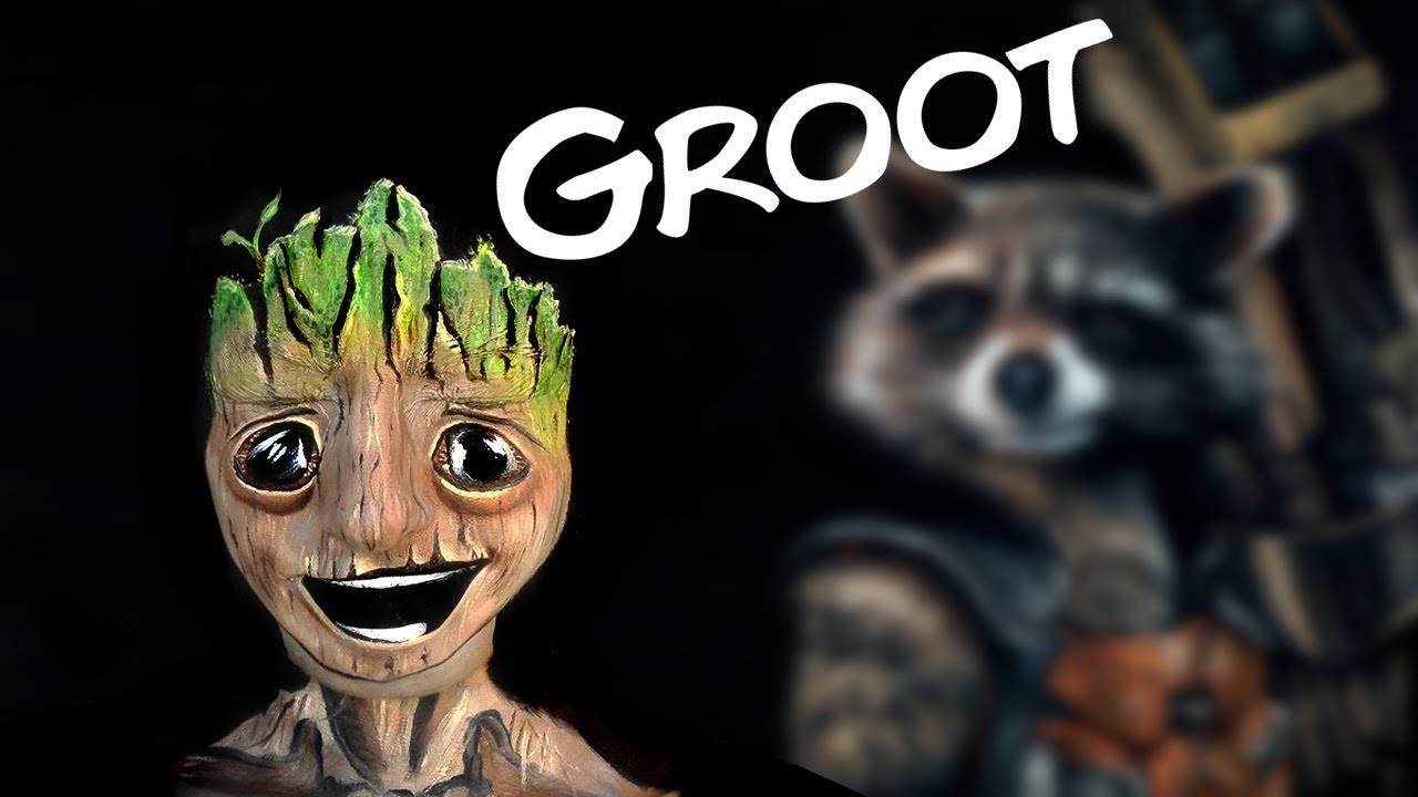 Groot Makeup - YouTube