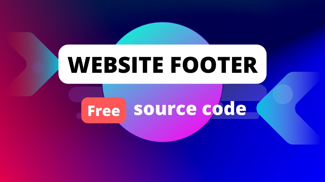 Web footer || full source code || free||website || - YouTube