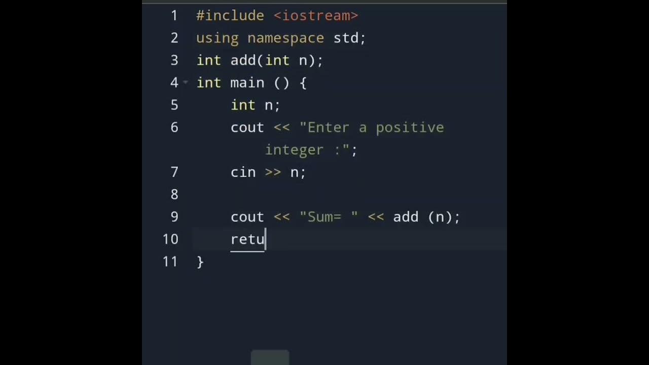 C++ program to Find Sum of Natural Numbers using Recursion in 50 X Speed 🥵 #education #fun # ...