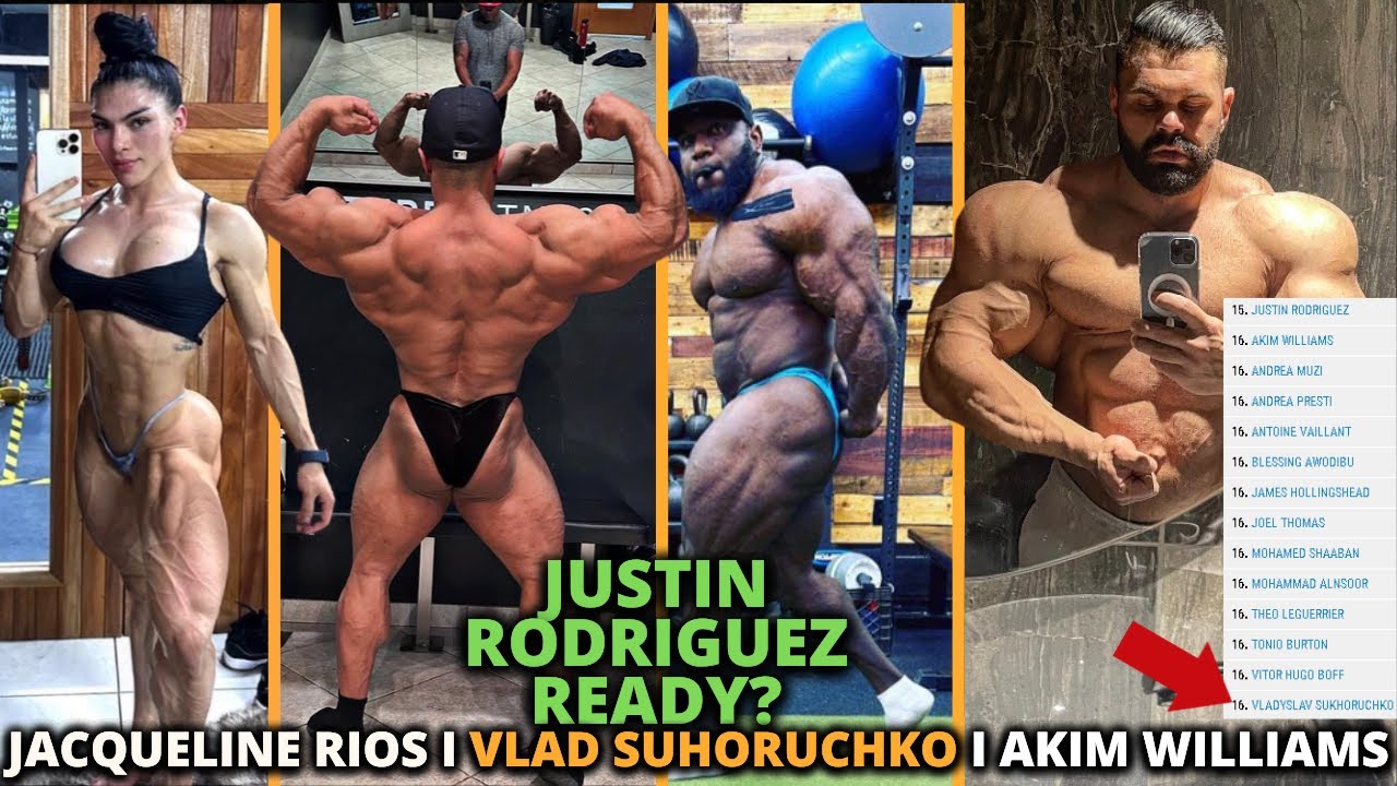JACQUELINE RIOS + AKIM WILLIAMS + VLAD SUHORUCHKO + JUSTIN RODRIGUEZ - 6.5 Weeks Out Arnold ...