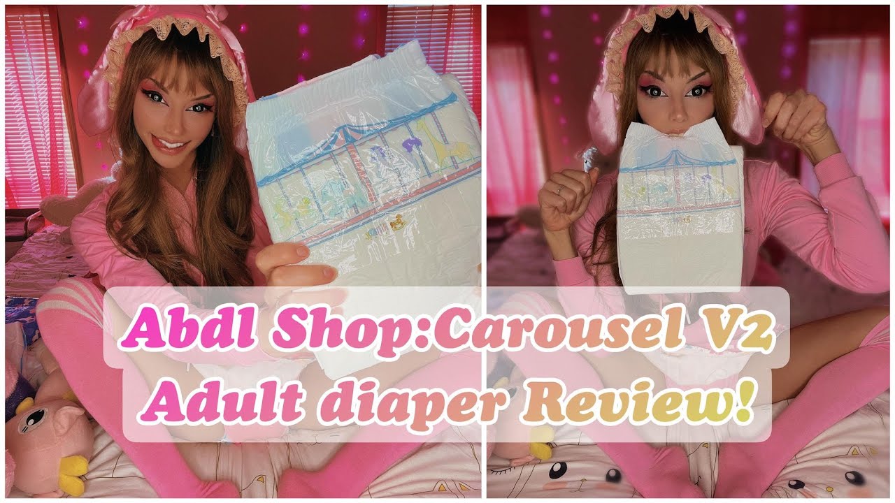 ABDL Shop : Carousel Adult Diaper | Unboxing & Review!! - YouTube