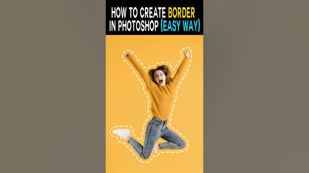 How To Create Border Around The Object In Photoshop #shorts #photoshop #photoshoptutorial #tips ...