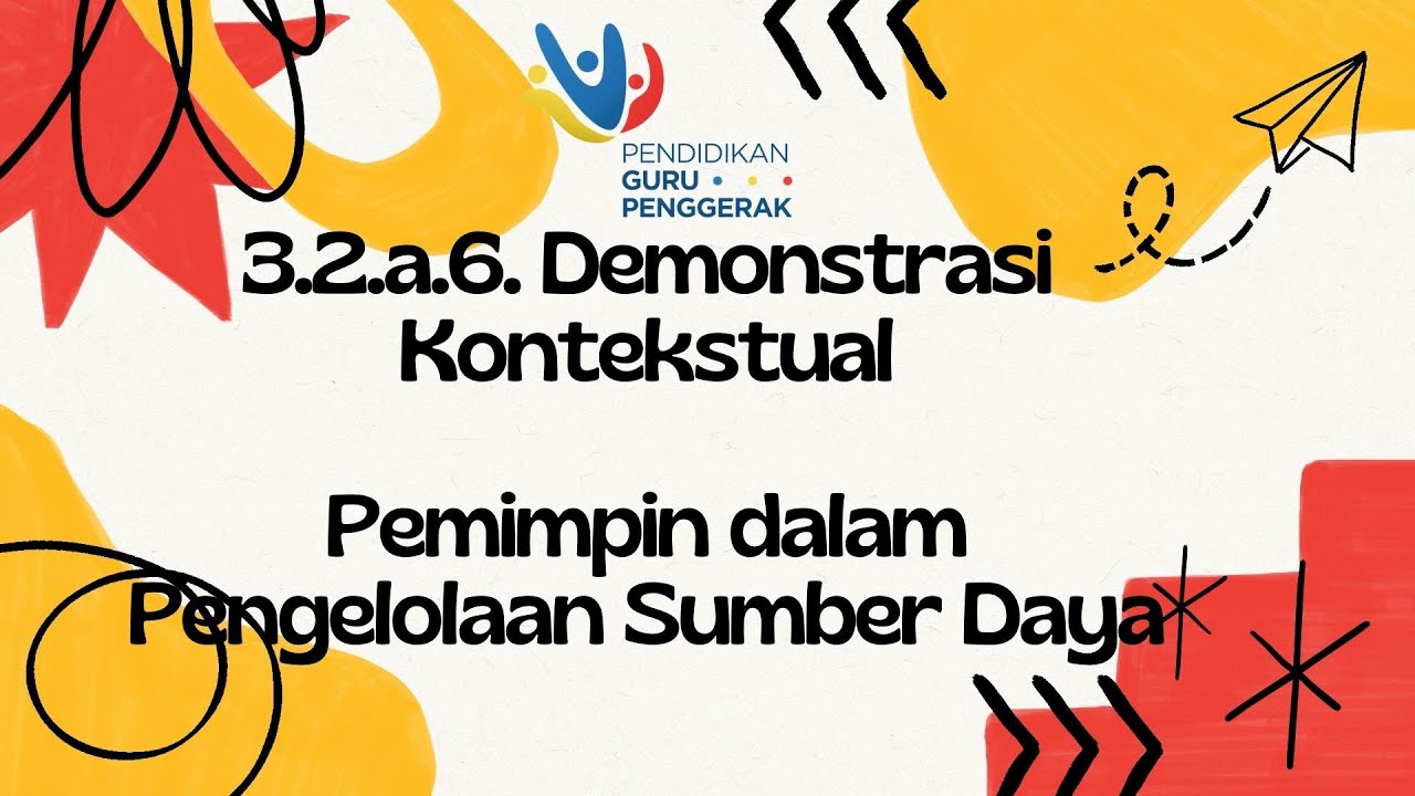 3.2.a.6 Demonstrasi Kontekstual Pemimpin dalam Pengelolaan Sumber Daya ...