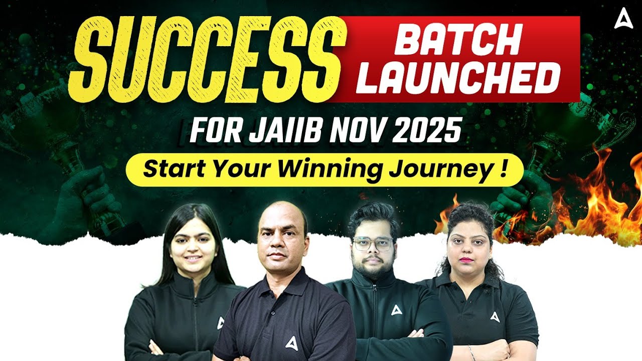 SUCCESS BATCH LAUNCHED for JAIIB Nov 2025 – Start Your Winning Journey! - YouTube
