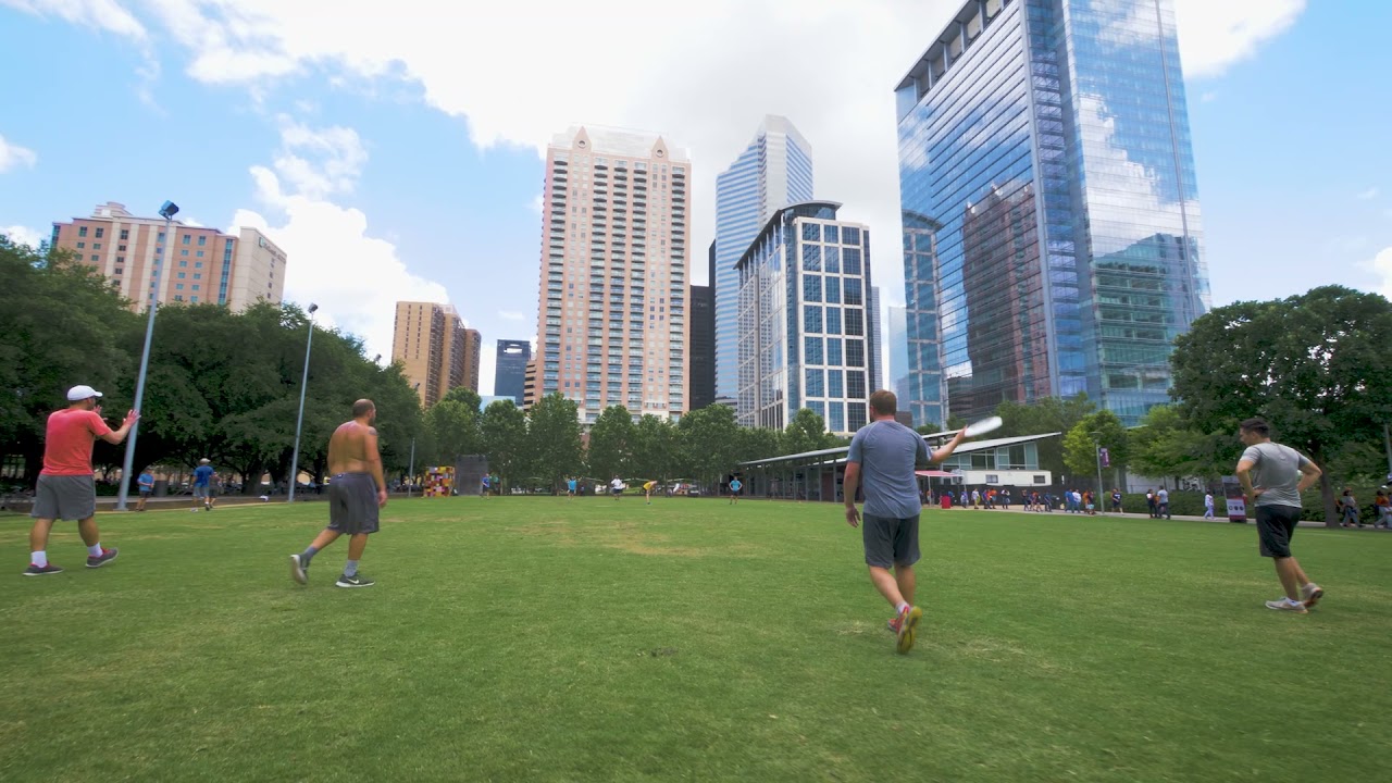 The Finger Companies's founder Marvy Finger on Discovery Green - YouTube