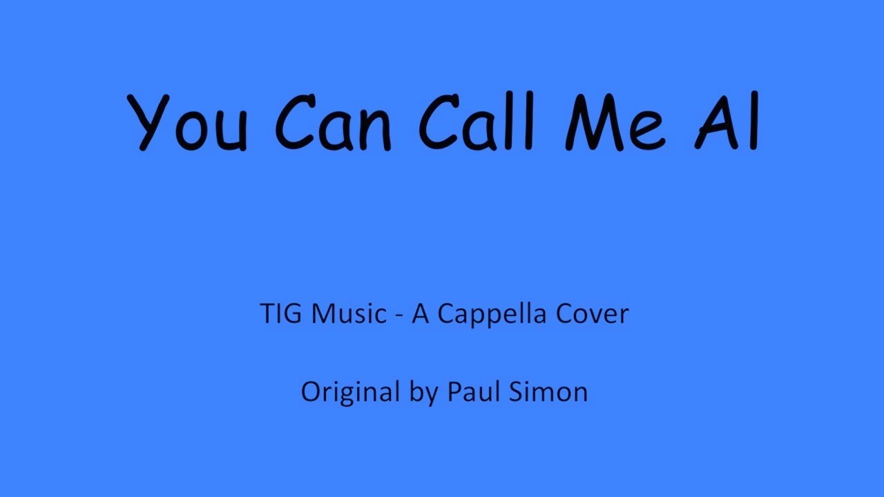 You Can Call Me Al | Taylor Isaac Gray Cover | Paul Simon A Cappella ...