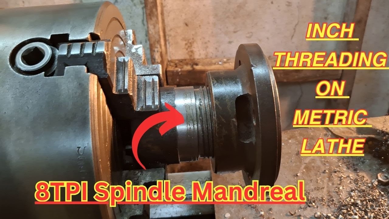 Making a 8 TPI Threaded Backplate Mandrel for Chuck Backplate Repair ...