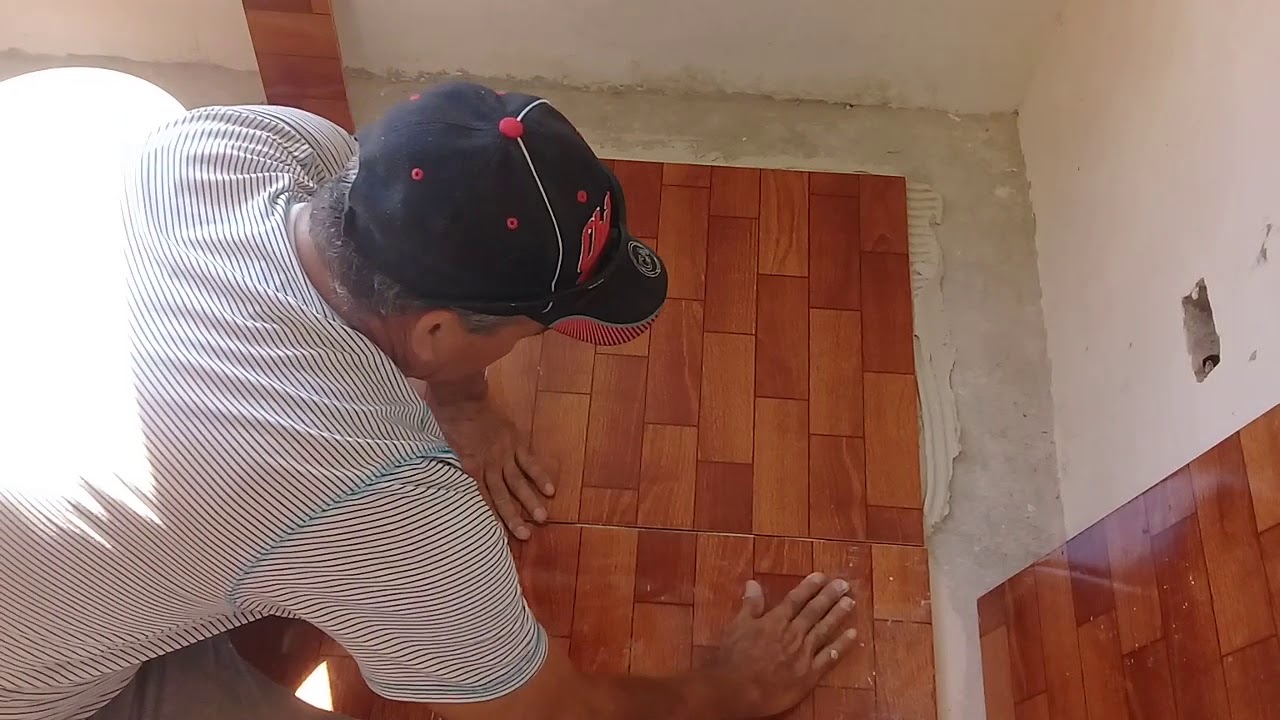 Como colocar vitropiso, loseta cerámica ( 2da. parte ) - YouTube