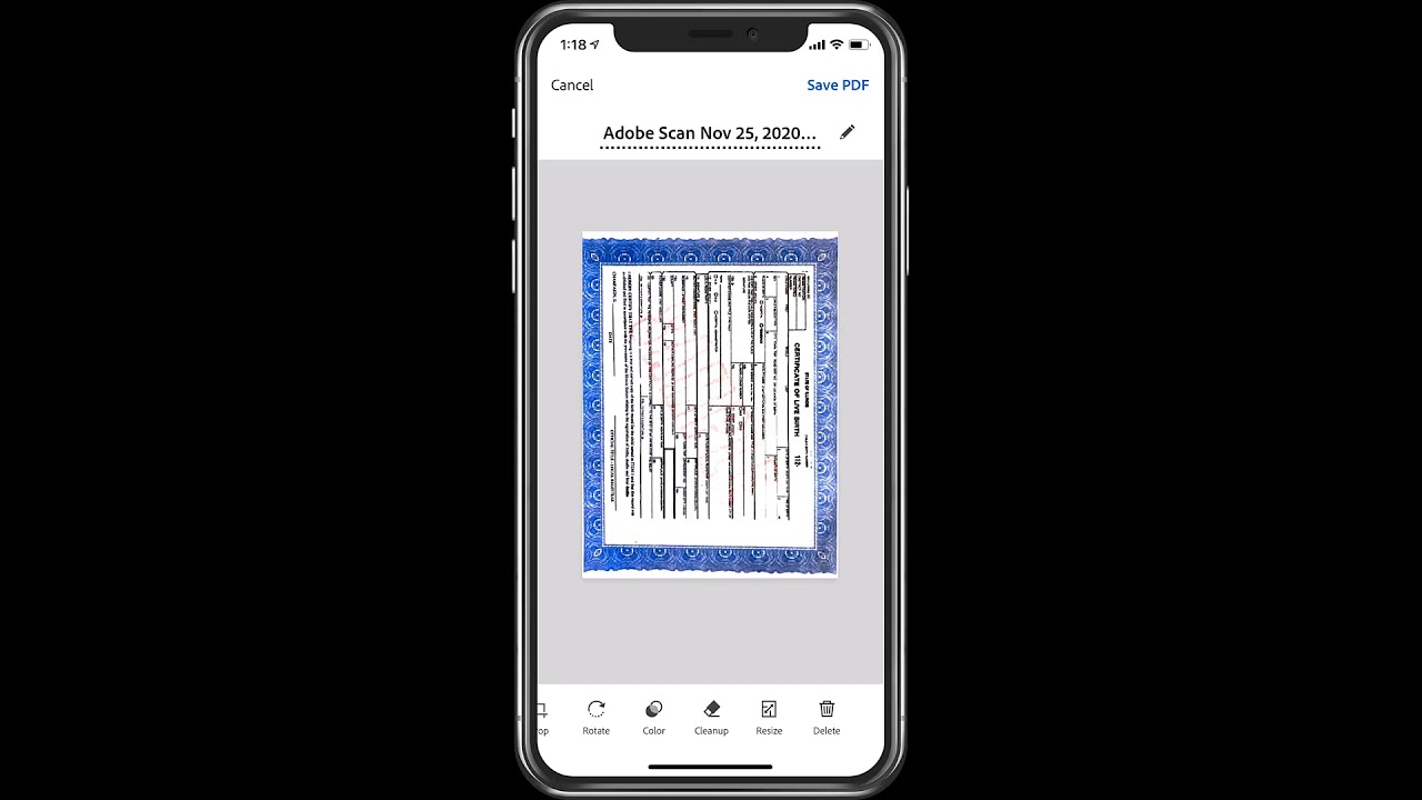 How to scan a birth certificate - YouTube