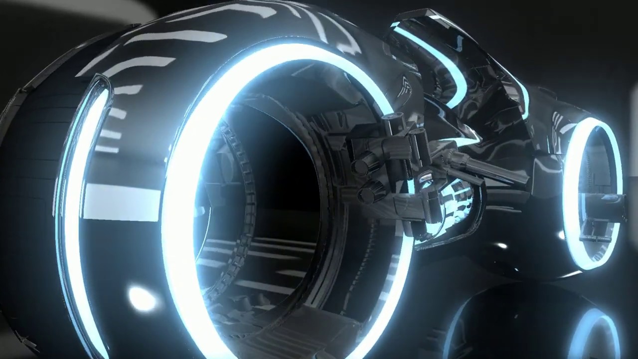 Tron Legacy Lightcycle Render - YouTube