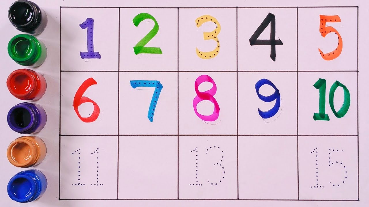 Counting for preschool, numbers for toddlers, counting numbers 1 to 15 ...