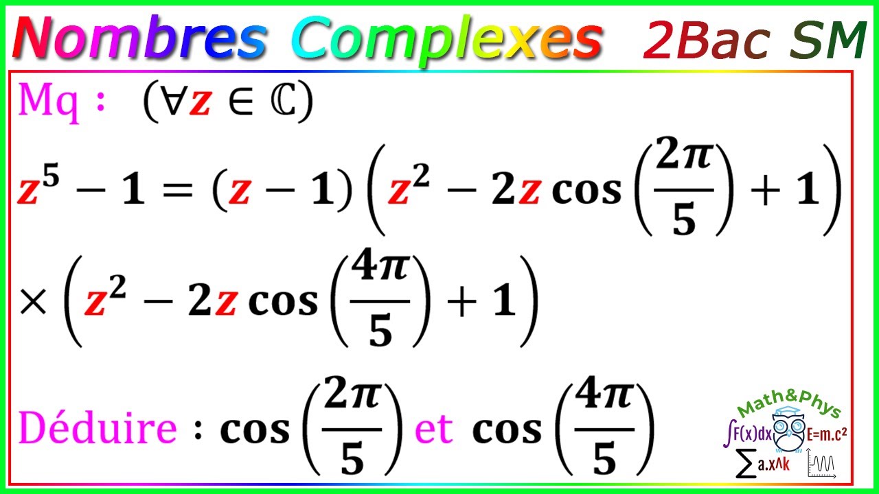 Les Nombres Complexes - Racines n-ièmes de l'unité - 2 Bac SM ...