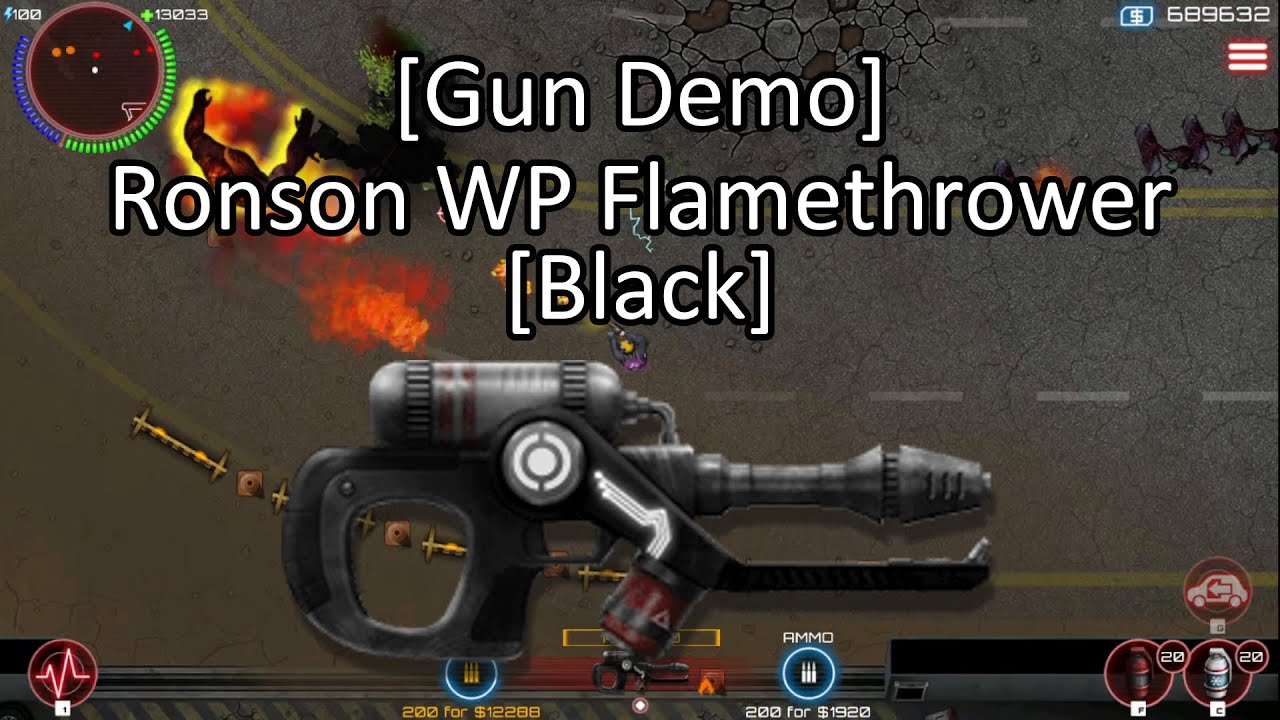[Gun Demo] Ronson WP Flamethrower [Black] [SAS: Zombie Assault 4 ...