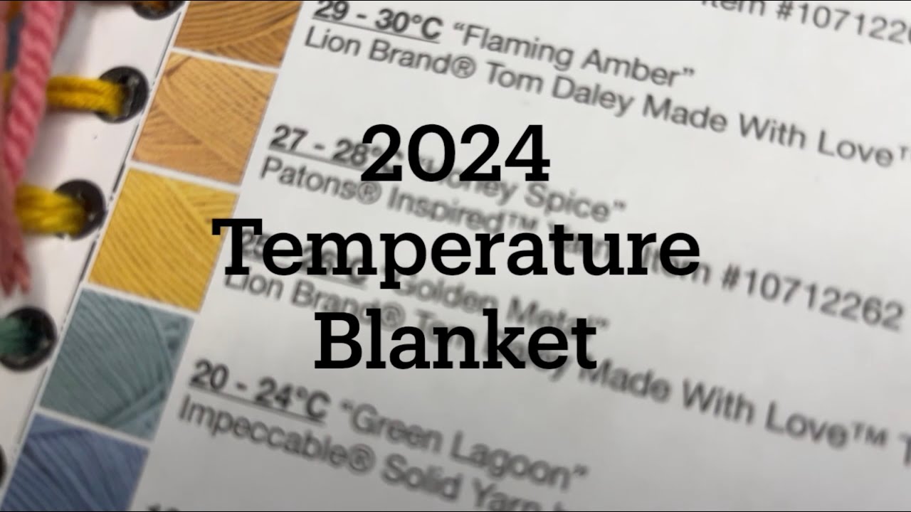 The 2024 Yarn Lineup! :: Temperature Blanket 2024 - YouTube