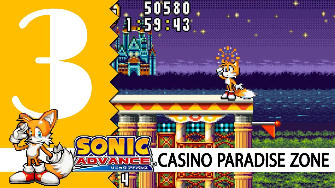 TAILS playthrough: Casino Paradise Zone - (GBA) SONIC ADVANCE | 🤫 First ...