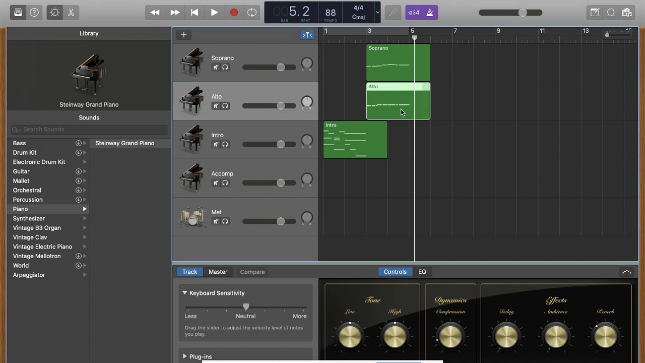Part 2 - Creating Choral Rehearsal Tracks Using GarageBand: Recording ...