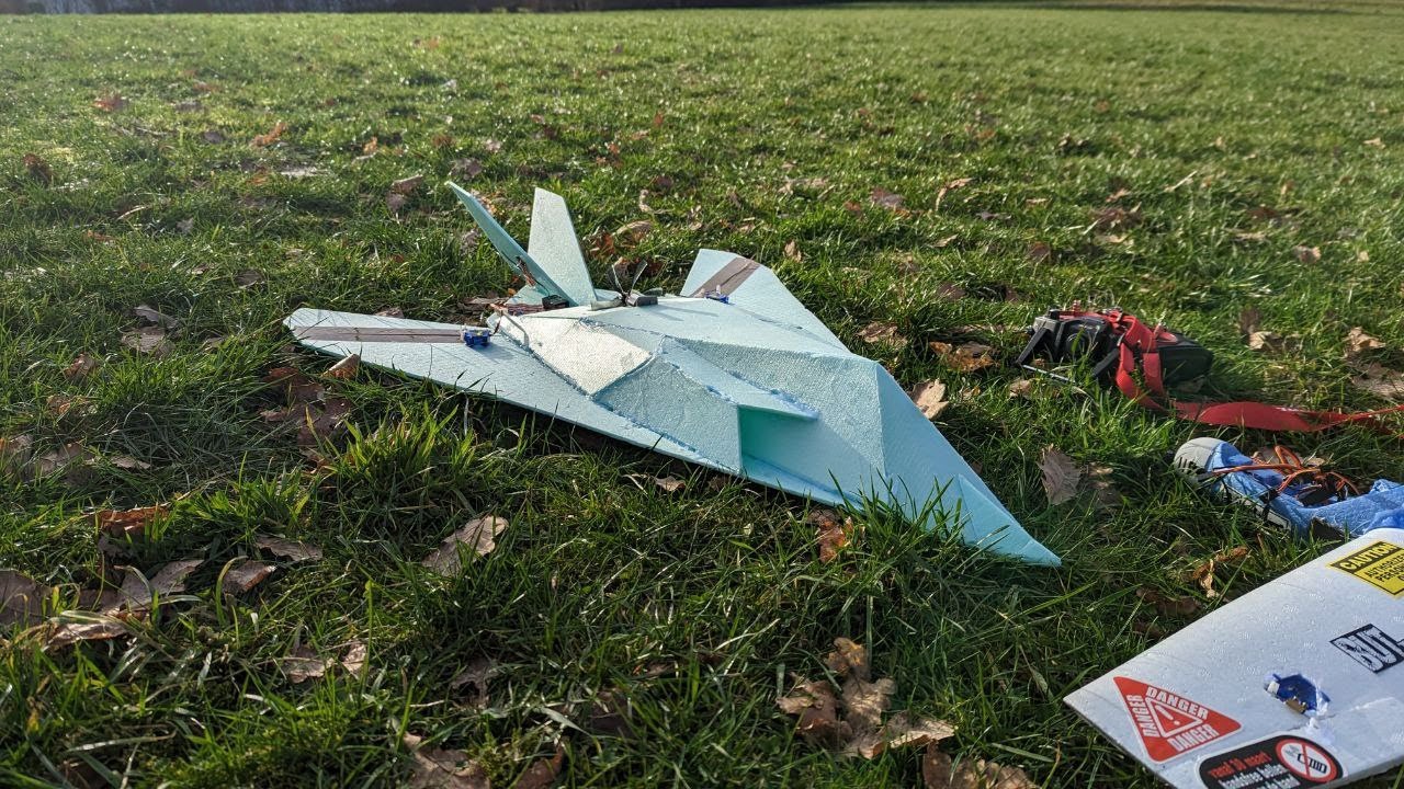 F117 Stealth Bomber Rc Plane - First Flight - YouTube