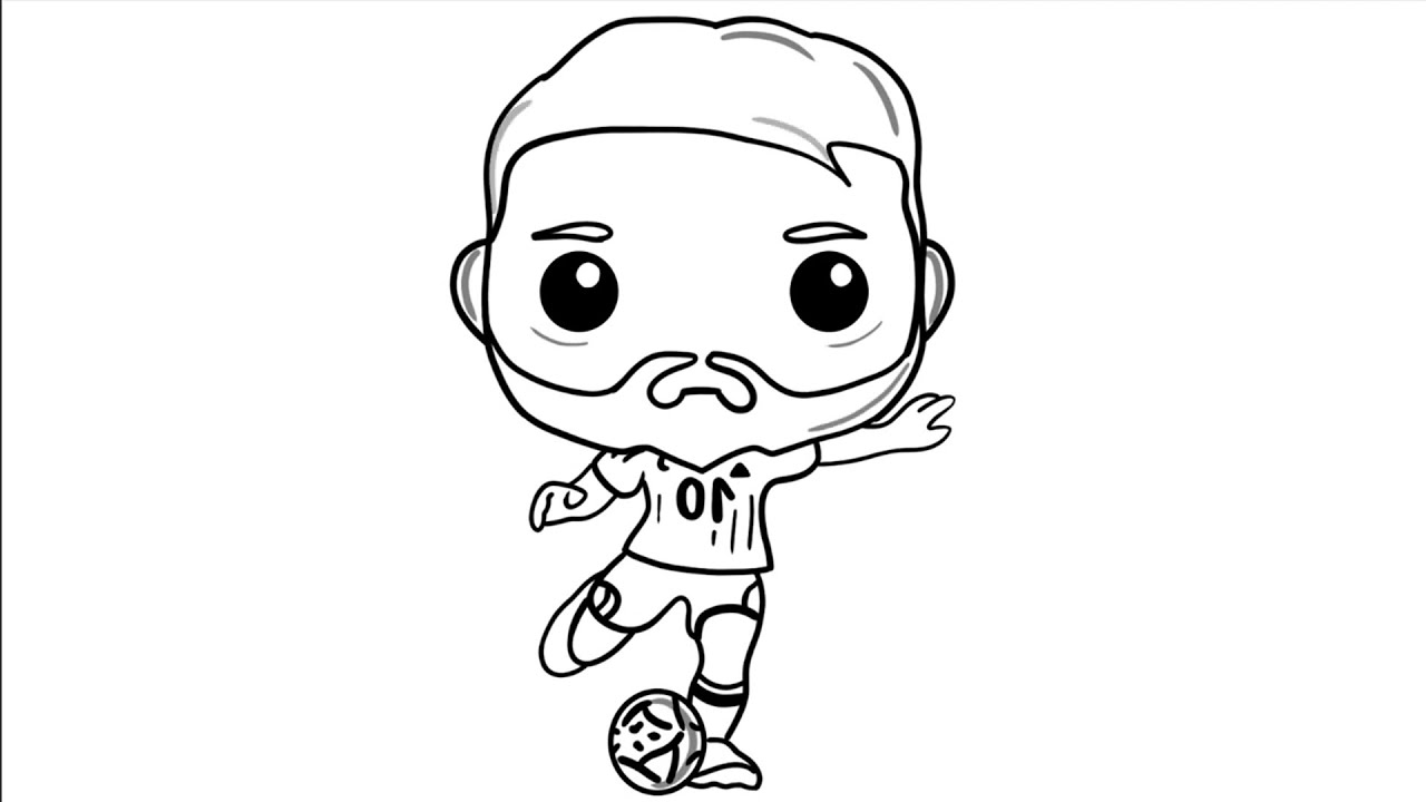 Cómo Dibujar a Leo Messi Paso a Paso Súper Fácil Principiantes - YouTube