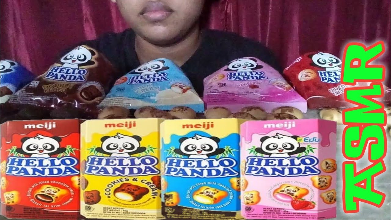 ASMR HELLO PANDA 🐼 Eating Sounds (No Talking) ASMR INDONESIA - YouTube