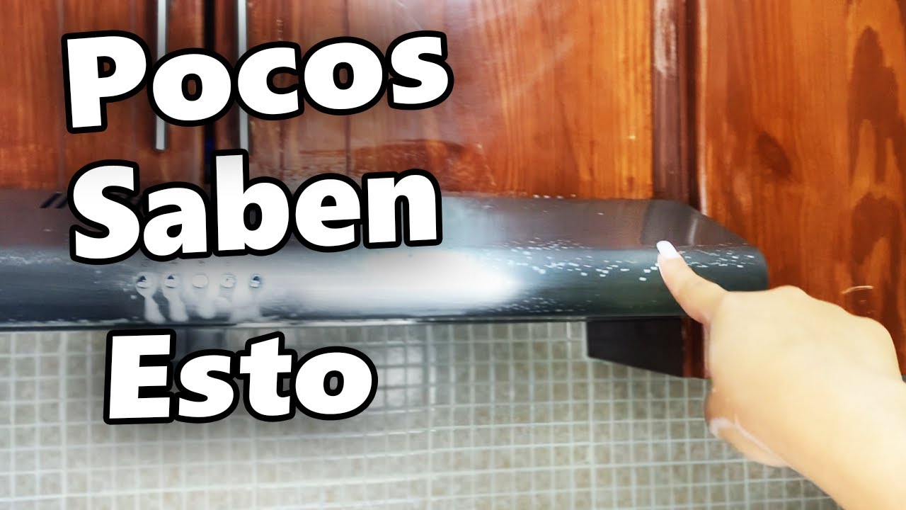 Truco con Bicarbonato para eliminar la GRASA y el Sucio del EXTRACTOR ...