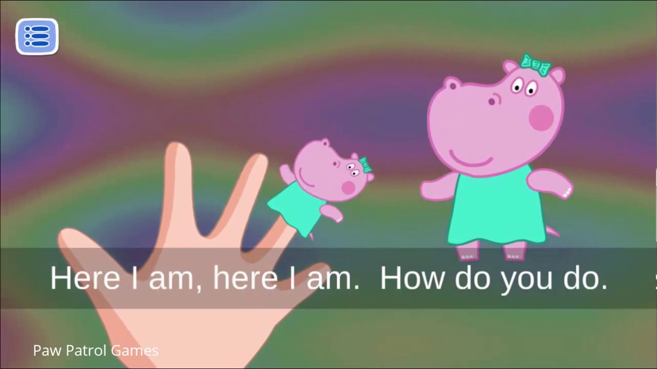 Paw Patrol Games - Finger Family Hippo - Fun Game For Kids 2017 - YouTube