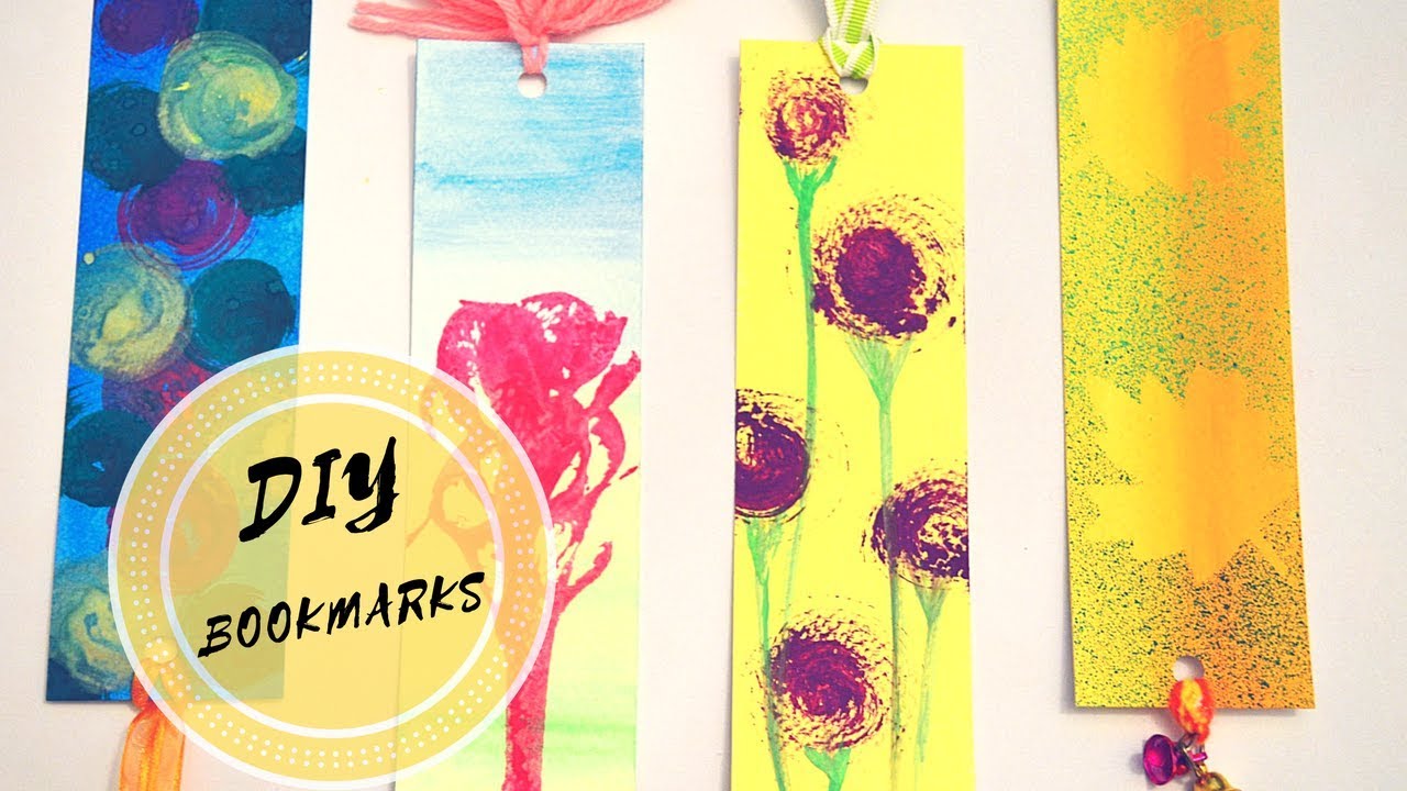 How to make Bookmarks I Easy water colour painting techniques for ...
