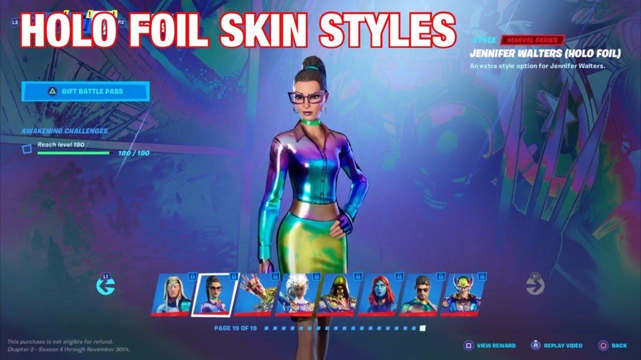How to Unlock ALL MAX HOLO FOIL SKIN STYLES In Fortnite! - YouTube