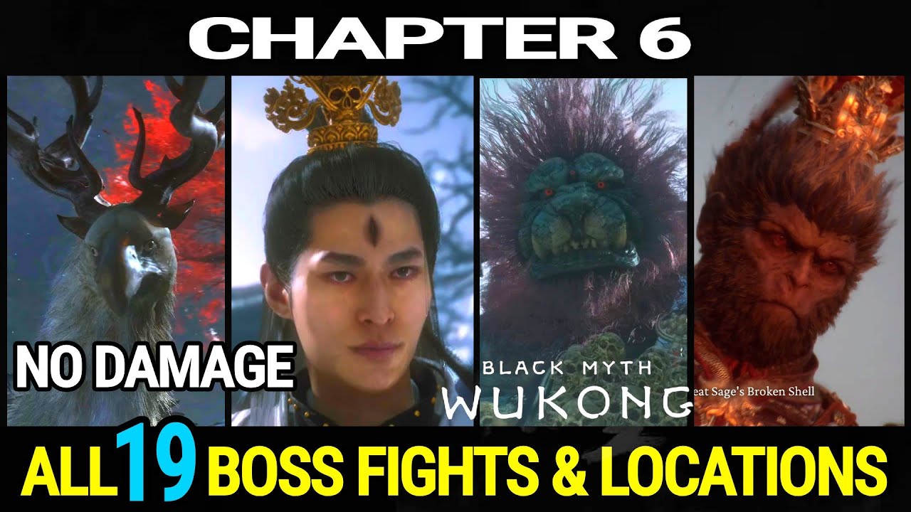Black Myth Wukong - Chapter 6 All Boss Fights & Locations No Damage ...