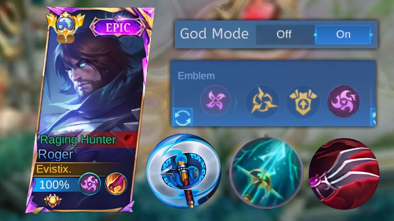 TOP 1 GLOBAL ROGER IS BACK TO THE META WITH THIS NEW BEST BUILD AND ...