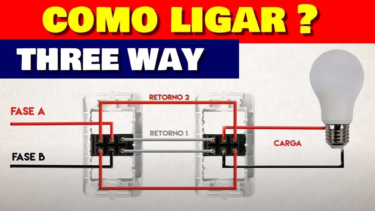 Como instalar Interrupto THREE WAY Pararelo Bipolar - YouTube