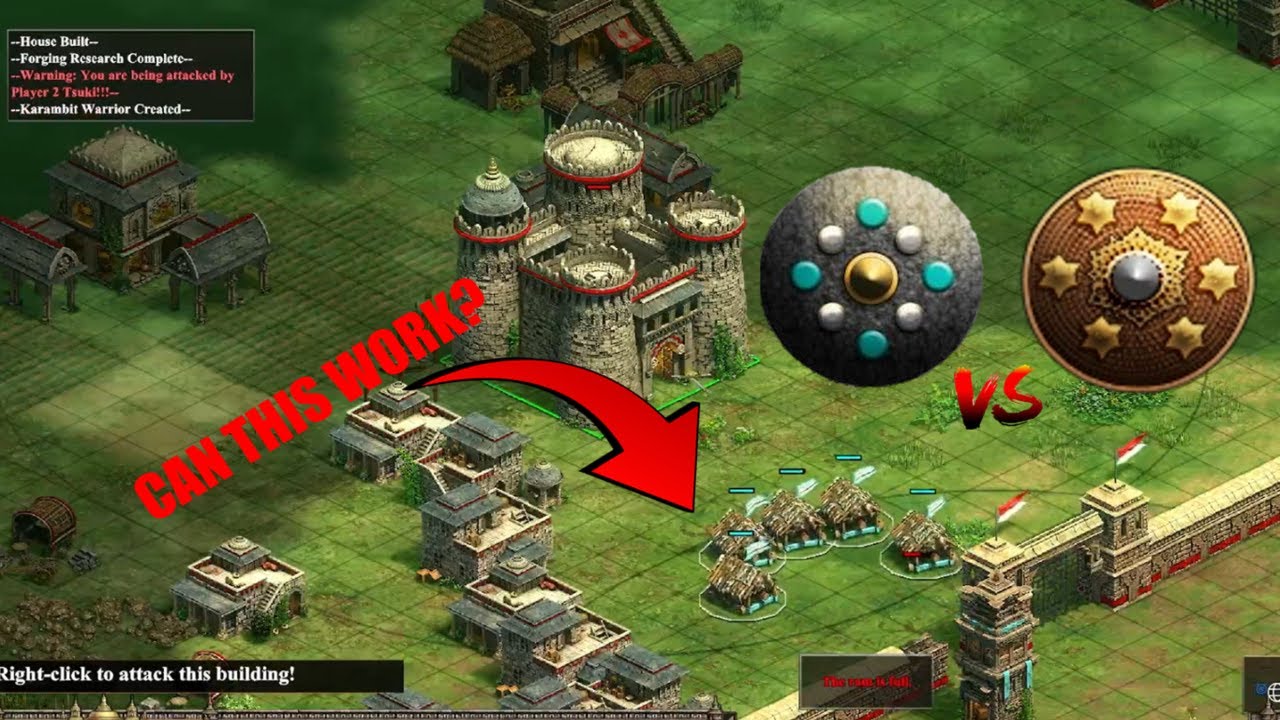 AOE2: Arena - Malay vs Drividians - Karambit Ram Rush? - YouTube