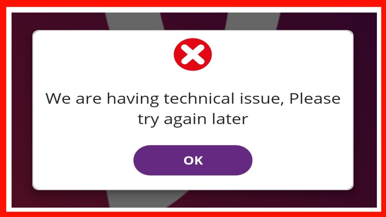 We Are Having Technical Issues Please Try Again Later Problem In Yono Lite Youtube