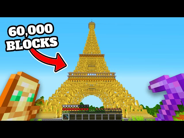 Minecraft Amazing Eiffel Tower Eiffel Tower In #minecraft