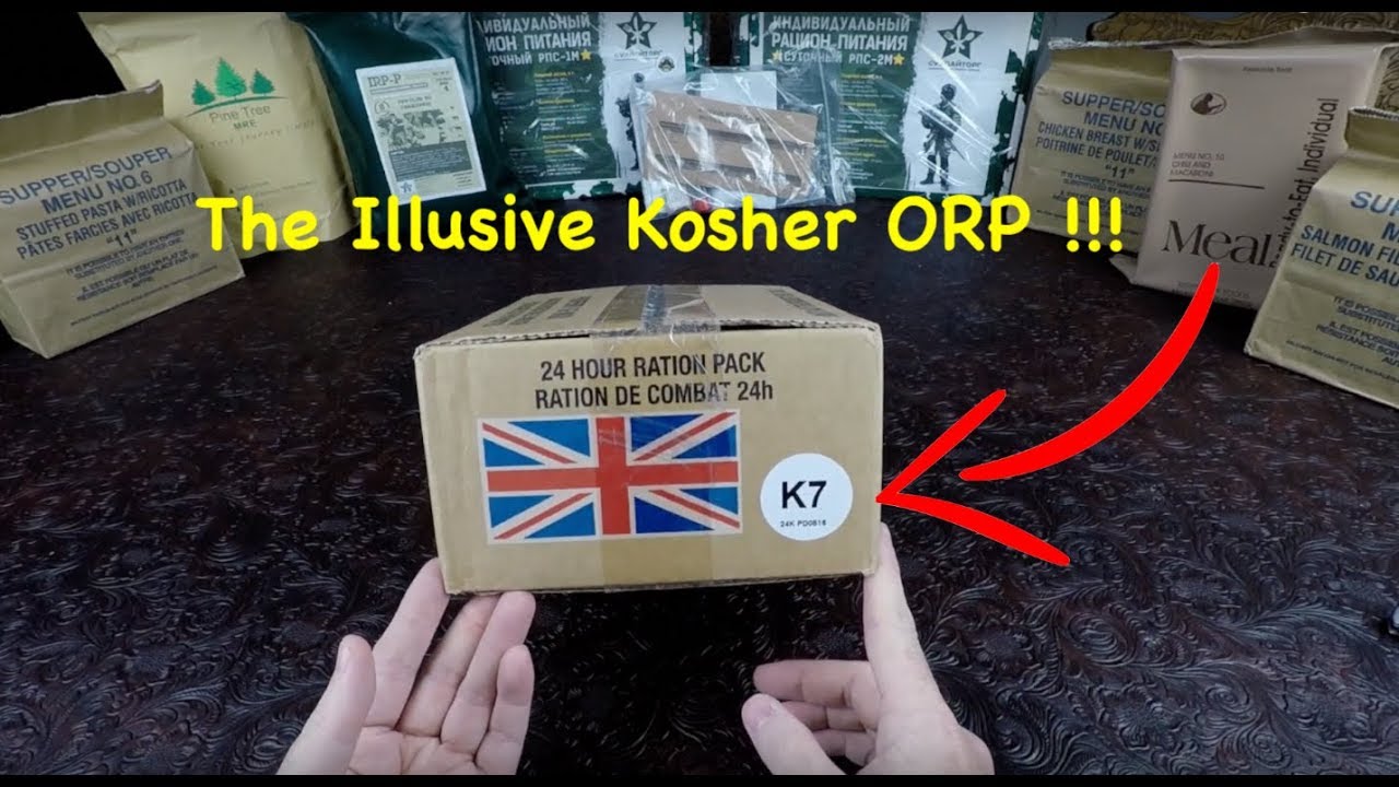2016 British ORP Military 24h Ration MRE Review Ministry Of Defense ...