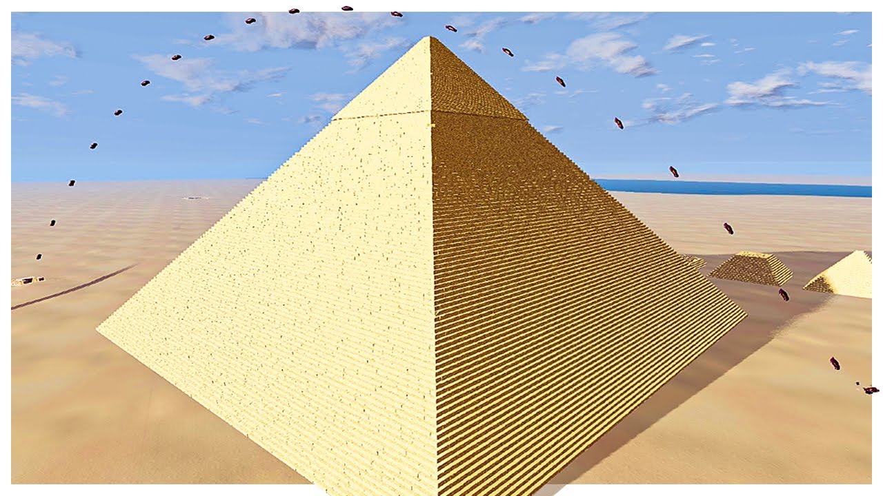 I Jumped the Pyramid of Giza in a Modified Drag Racer - BeamNG Drive ...