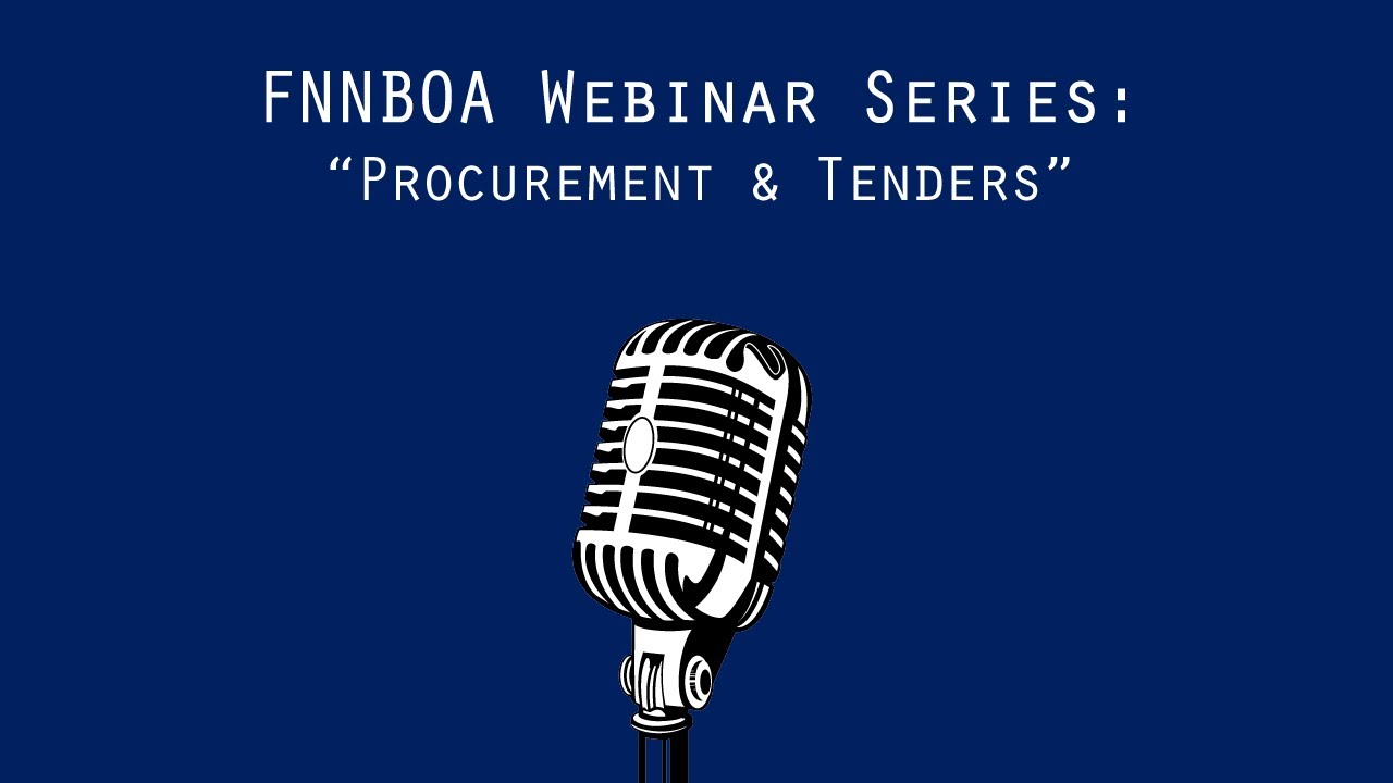 FNNBOA webinar - Procurement Tenders - YouTube