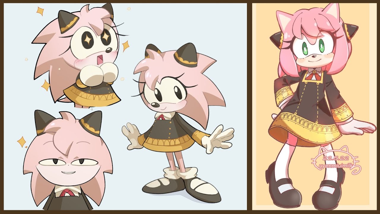 Amy Rose but she's ANYA FORGER?! (Sonic and Spy x Family Comic Dub ...