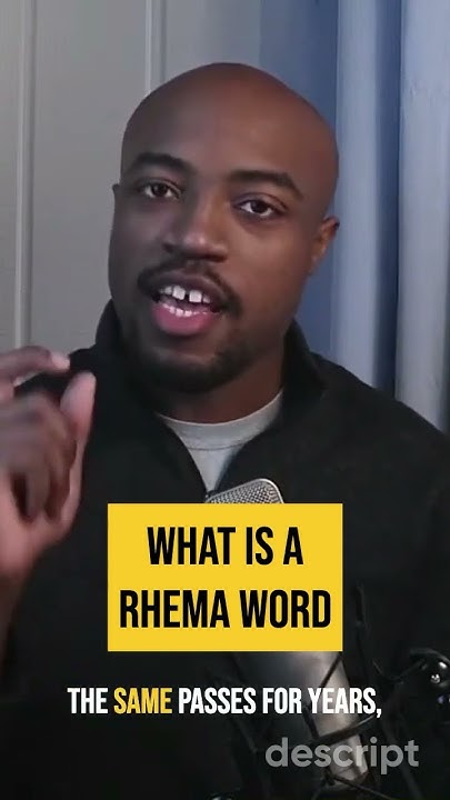 What Is A Rhema Word - YouTube