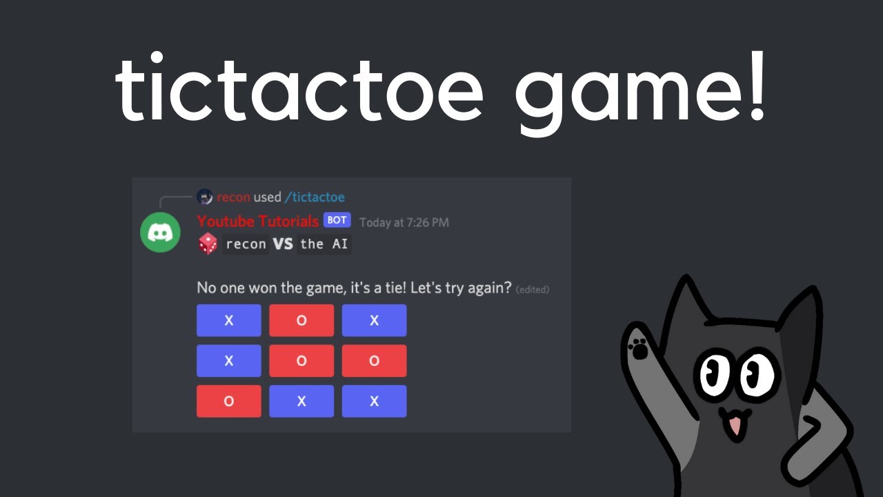 Tic Tac Toe Discord Bot! - YouTube