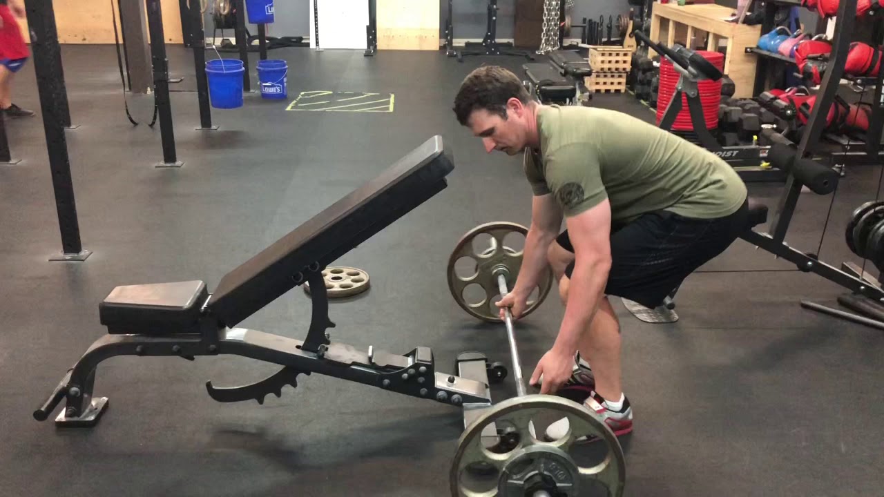 Chest Supported Barbell Row - YouTube