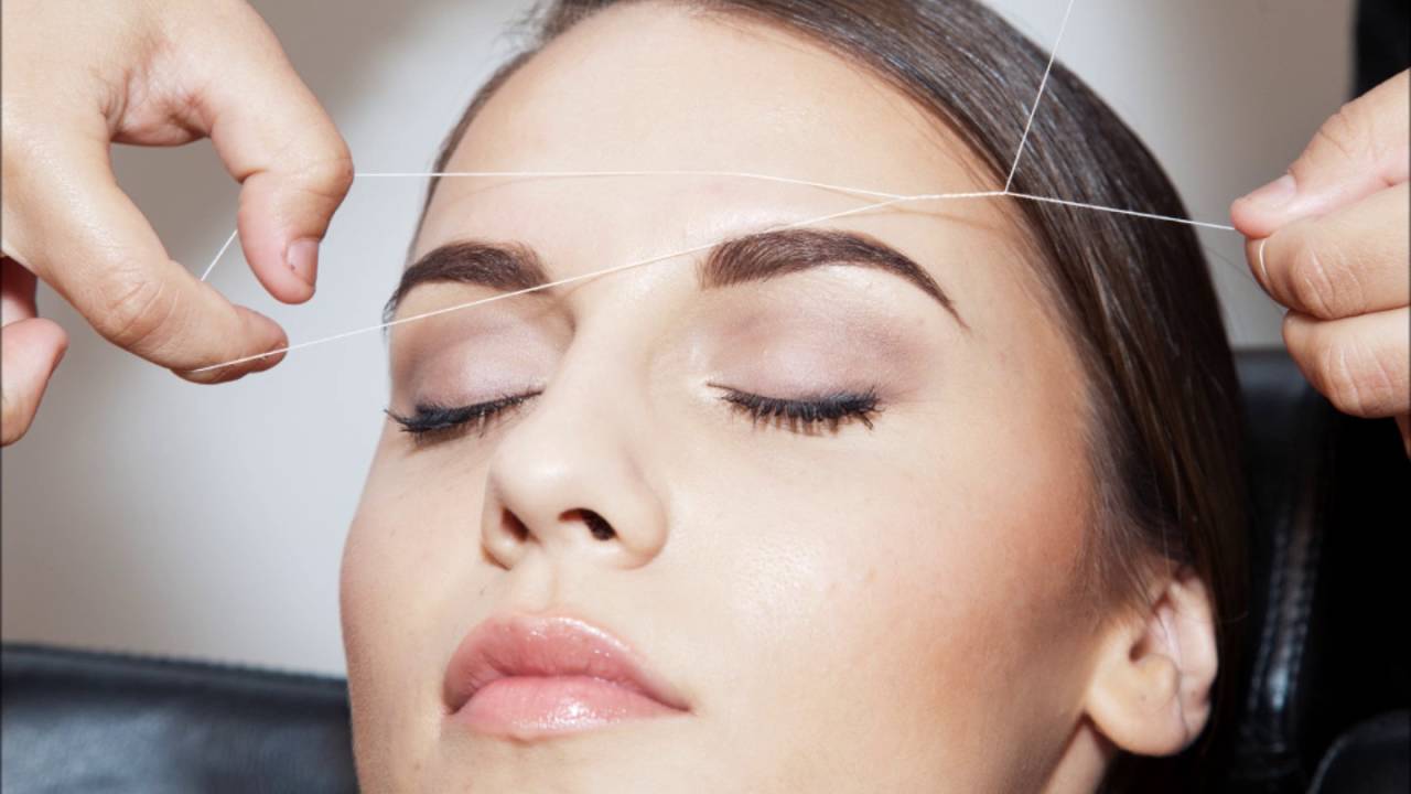 eye brow hd brows threading and nails slideshow - YouTube