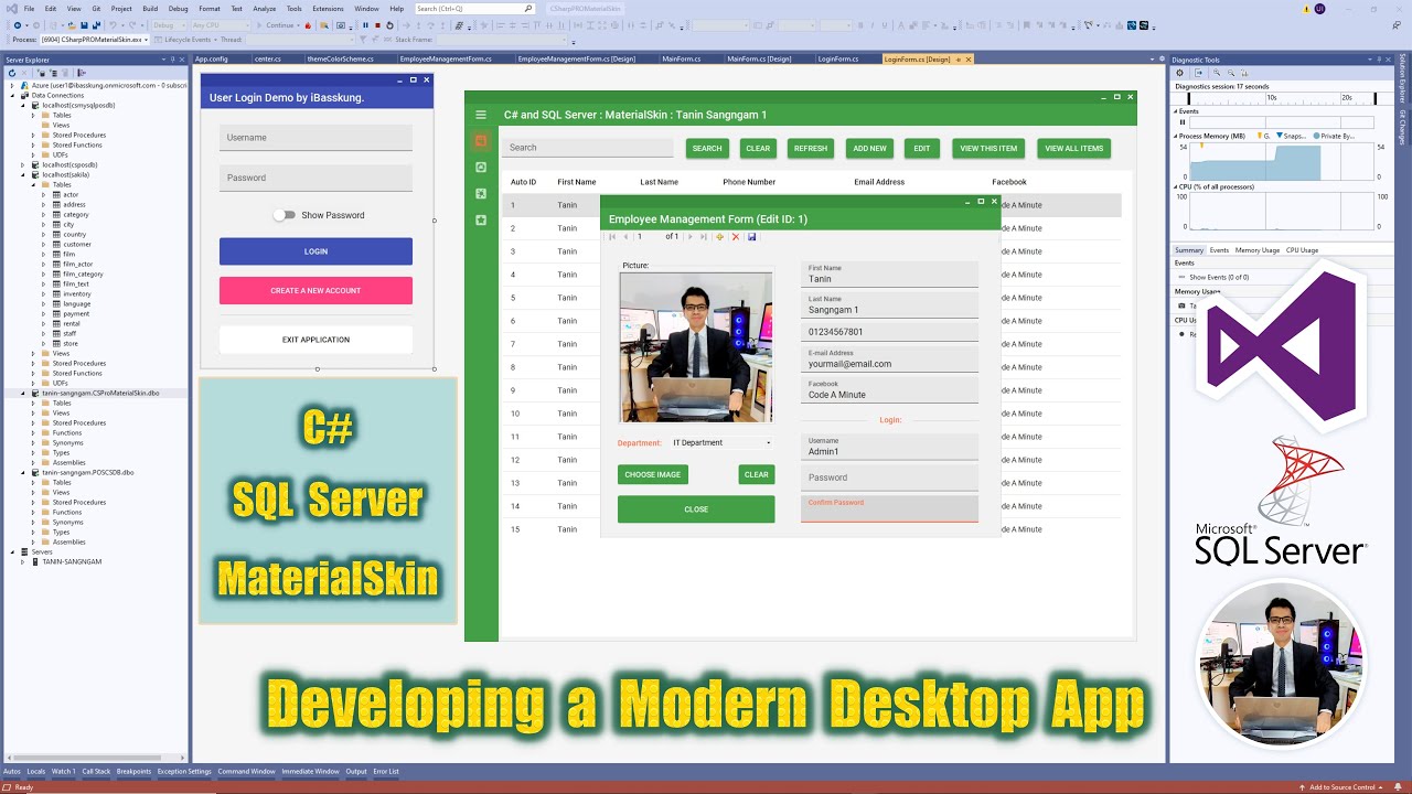 Lecture 1: การสร้างฐานข้อมูล, ตาราง, อินเด็กซ์และความสัมพันธ์ใน SQL Server - YouTube