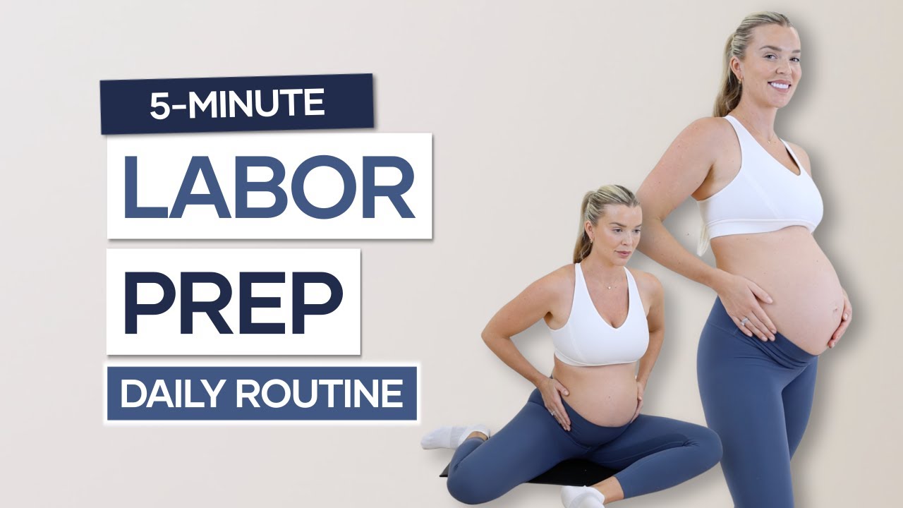 5 Minute Pregnancy Labor Prep Flow - no equipment all trimesters daily ...