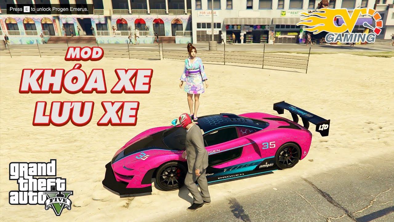 GTA 5 - Hướng dẫn Mod Khoá Xe và Lưu Xe trong game GTA V Offline - YouTube