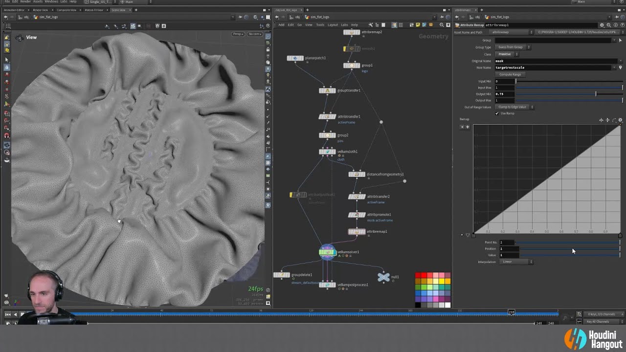 Houdini Hangout - 06/05/2024 - Dynamic Cloth Constraints - YouTube