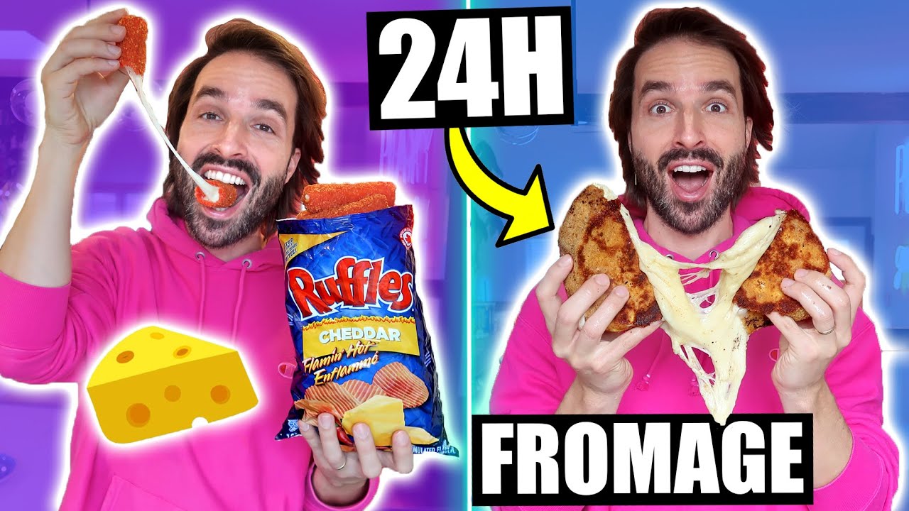 JE MANGE QUE DU FROMAGE PENDANT 24H - CARL IS COOKING - YouTube