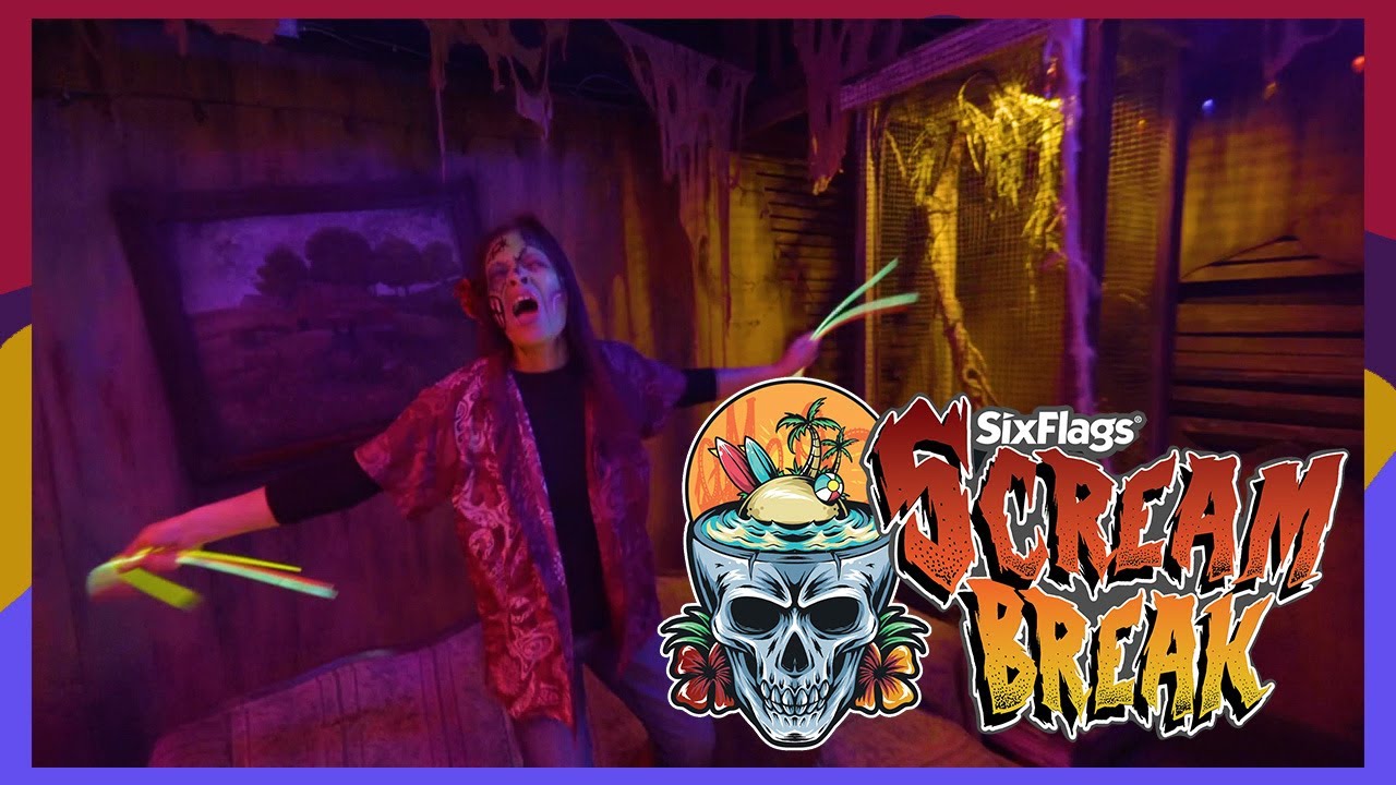 Condemned: House Party at Scream Break | Six Flags Magic Mountain 2024 ...